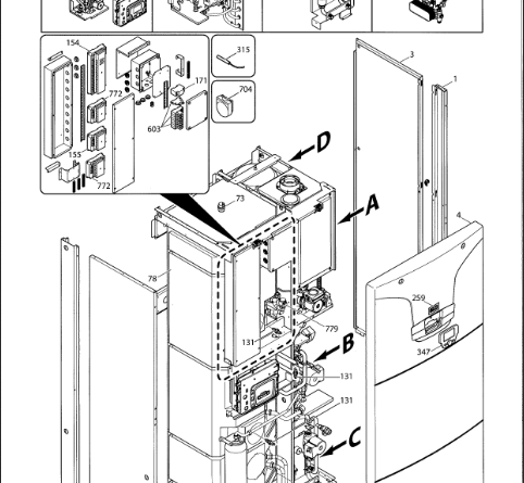 Esploso caldaia Baxi Luna Platinum CSI 33 GA | Esplosi Caldaie
